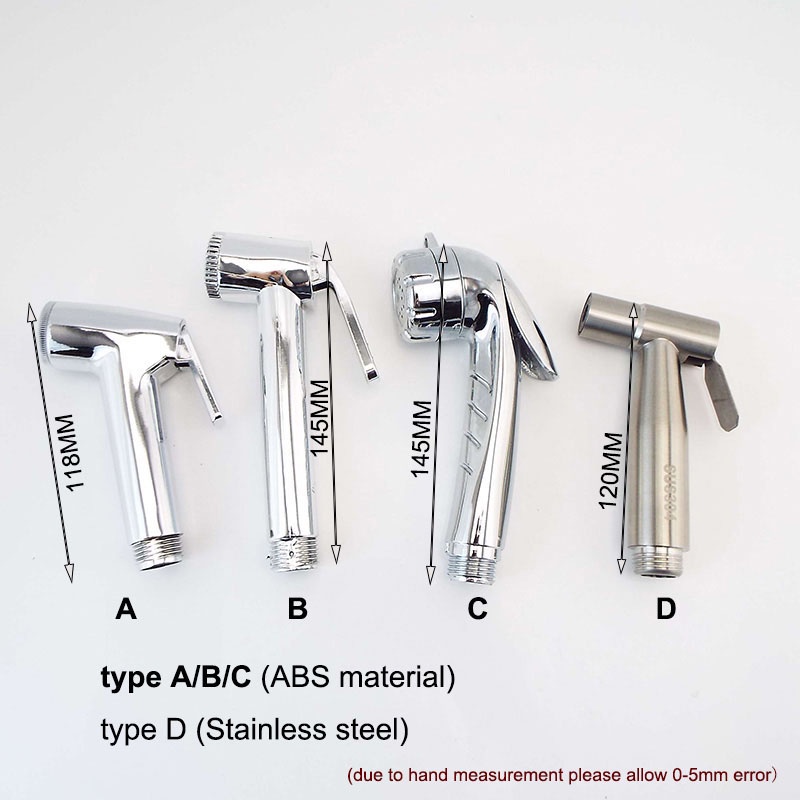Self clean Handheld Bathroom Bidet Shower Head Faucet Spray Gun ABS 1 ...