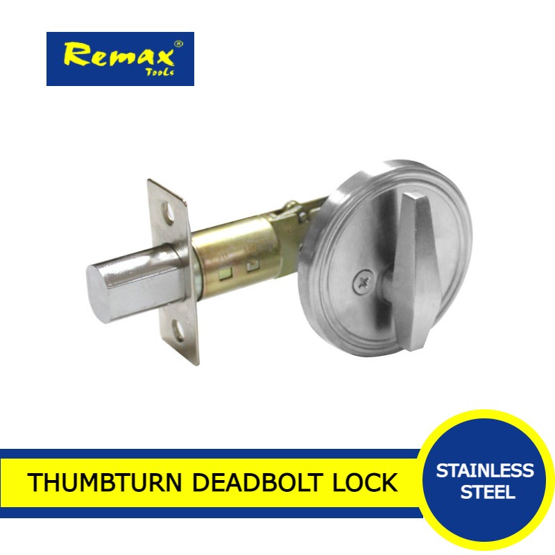 Remax One Side Thumbturn Half Deadbolt Door Lock Door Lock Stainless ...