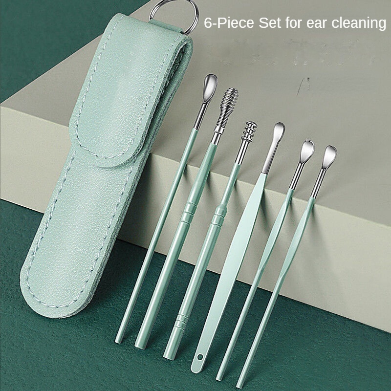 6 Pcs/set of Ear Scoop Ear Hole Cleaning Tools for Adults and Children ...