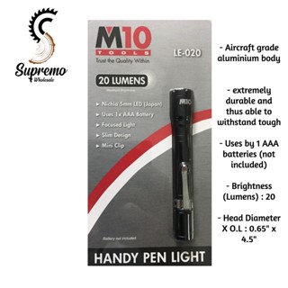 [SG Local Seller] M10 Pen Light/Torchlight | (LE-020) | 0.65" x 4.5 ...