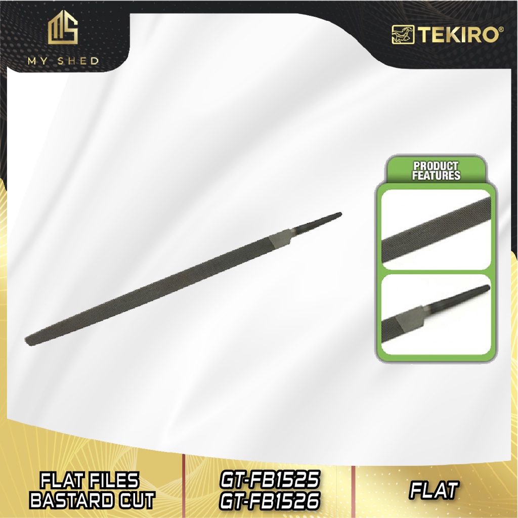 Tekiro GT-FB1525/GT-FB1526 Flat Files Bastard Cut File Plate (FB1525 ...