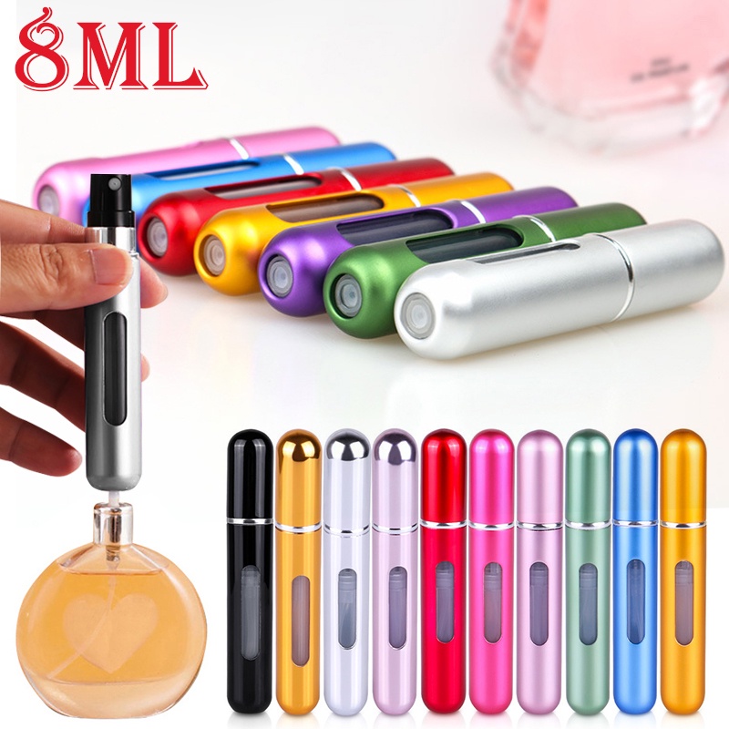 NEW 8ML Travel Portable Mini Refillable Perfume Atomizer, Portable ...