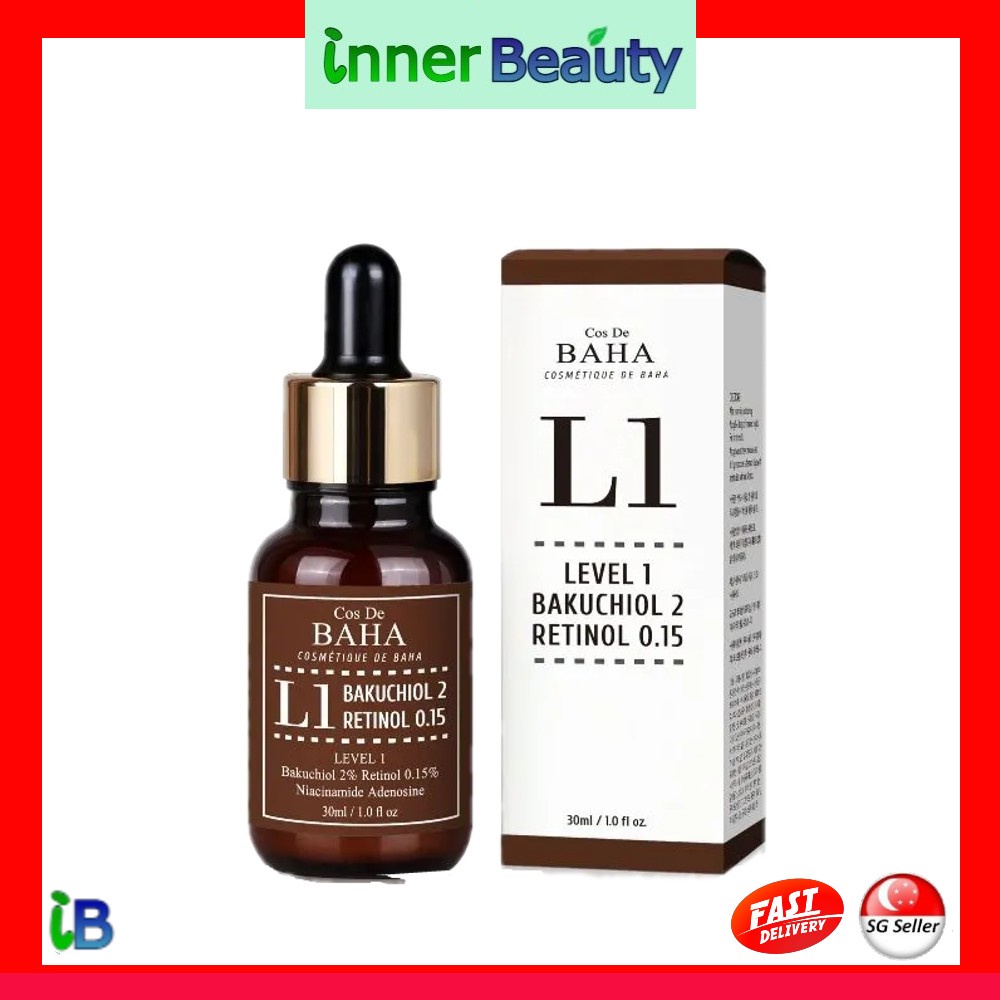 Cos de BAHA [SG Seller] L1 Bakuchiol & Retinol Serum 30mL | Shopee Singapore