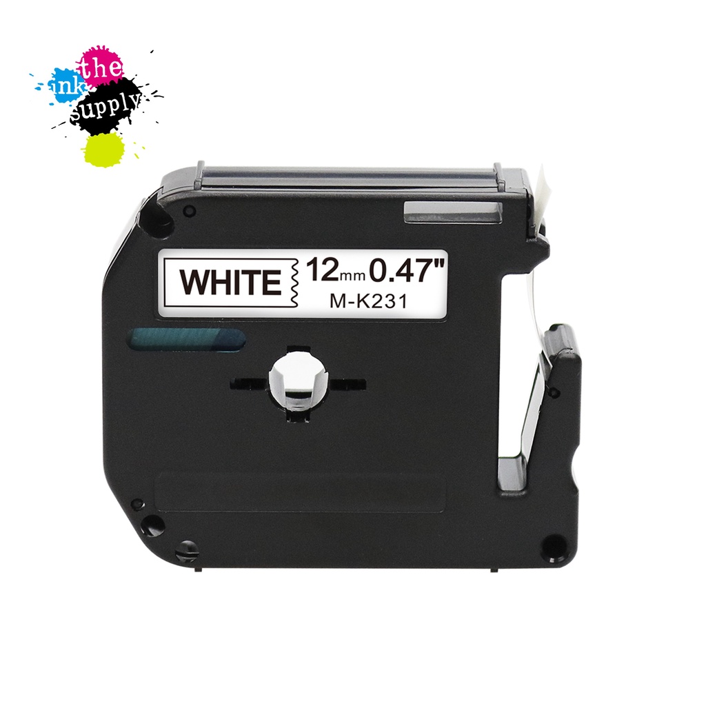 MK-231 Compatible Brother Label Tape for P-Touch Label Printer (Black ...