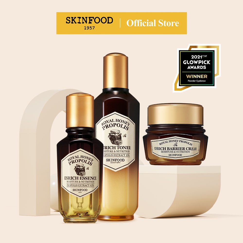 [Set][SKINFOOD Official] Royal Honey Propolis Enrich Facial Skincare ...