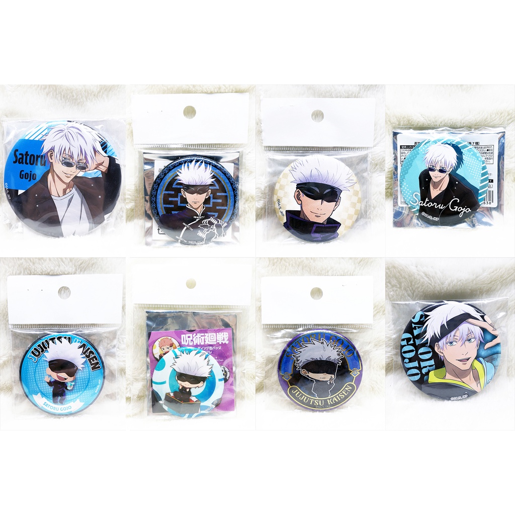 Jujutsu Kaisen Gojo Satoru Can Badges Set A Official Authentic ...
