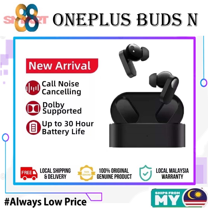 Oneplus Buds N TWS Earphone Wireless Bluetooth 5.2 Dual AI Call Noise ...