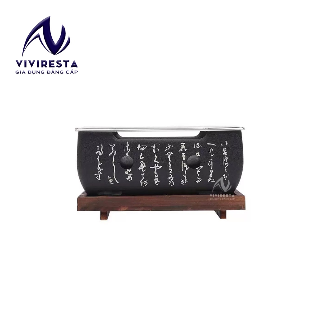 Large size Japanese-style charcoal grill, large rectangular BBQ grill ...