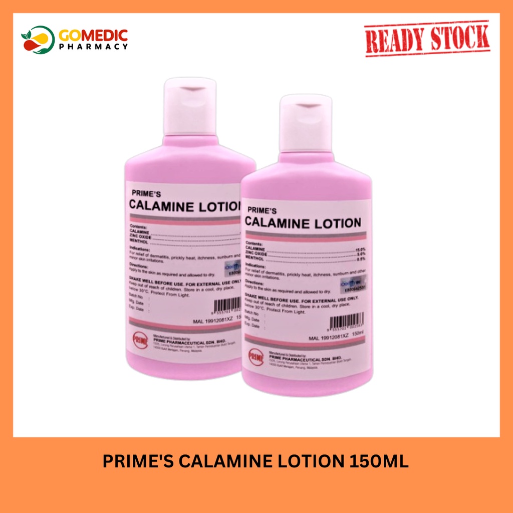 CALAMINE LOTION PRIME'S 150ML/ Lotion Pink/ Lotion Rashes | Shopee ...