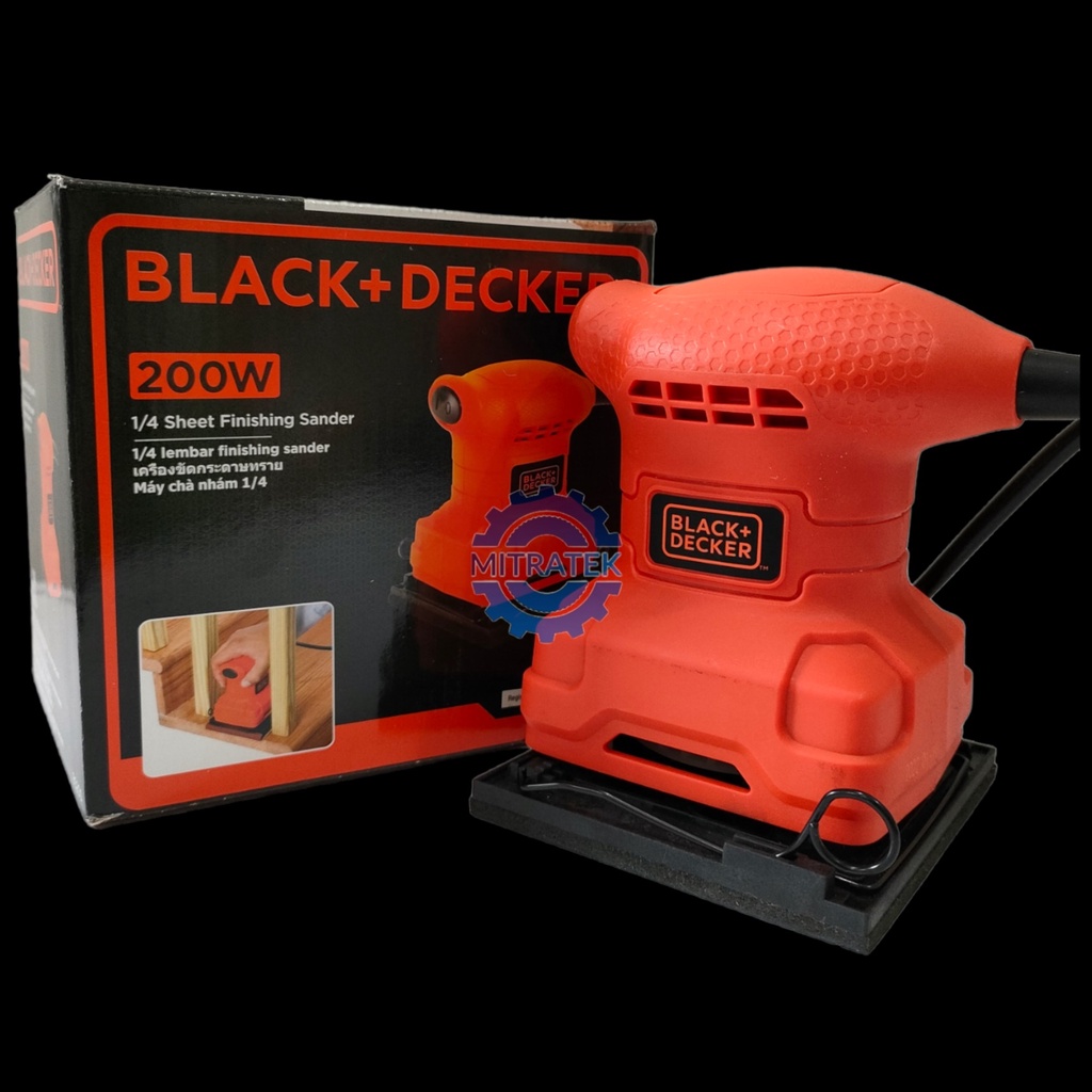 MESIN BLACK+DECKER BS200 Sanding Machine 200 Watt Square Sanding ...