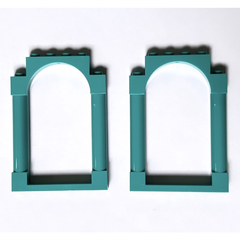 Genuine lego brick gate 1 x 6 x 7 Rounded Pillars with Top Arch and ...