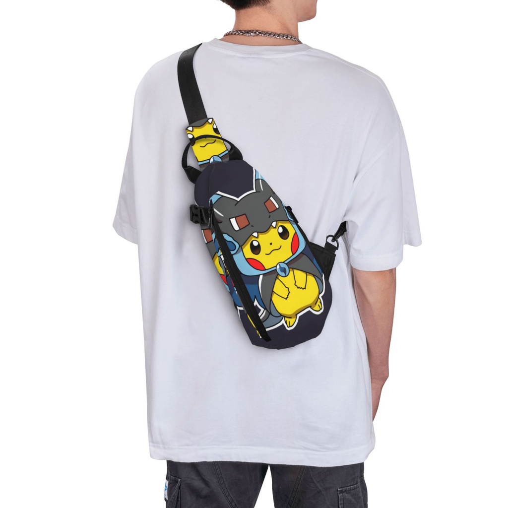 Pokemon Pikachu Crossbody Backpack Unisex Shoulder Strap Backpack Sling ...