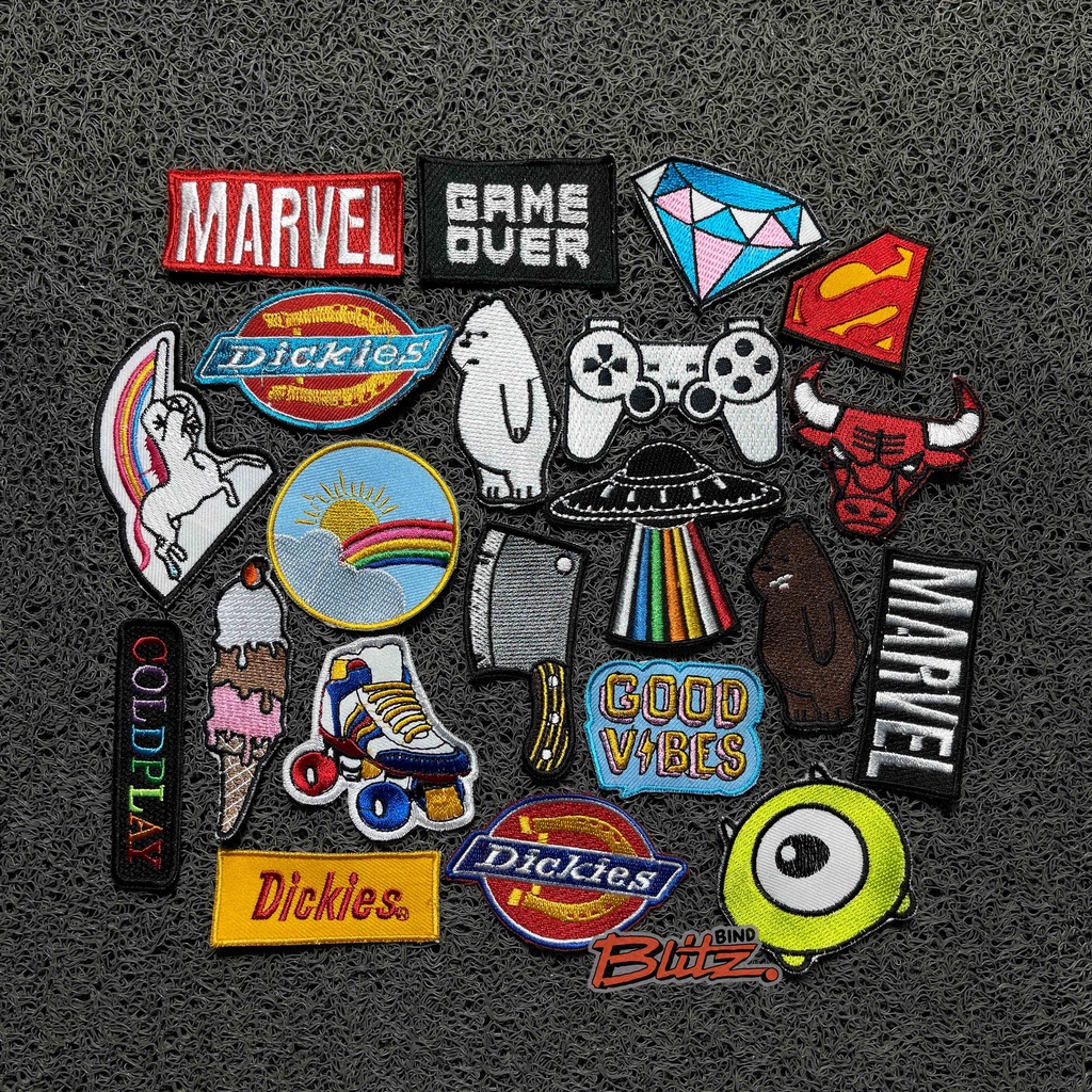 Embroidered Patches Character Emblems Embroidered Patches Cool Cute ...