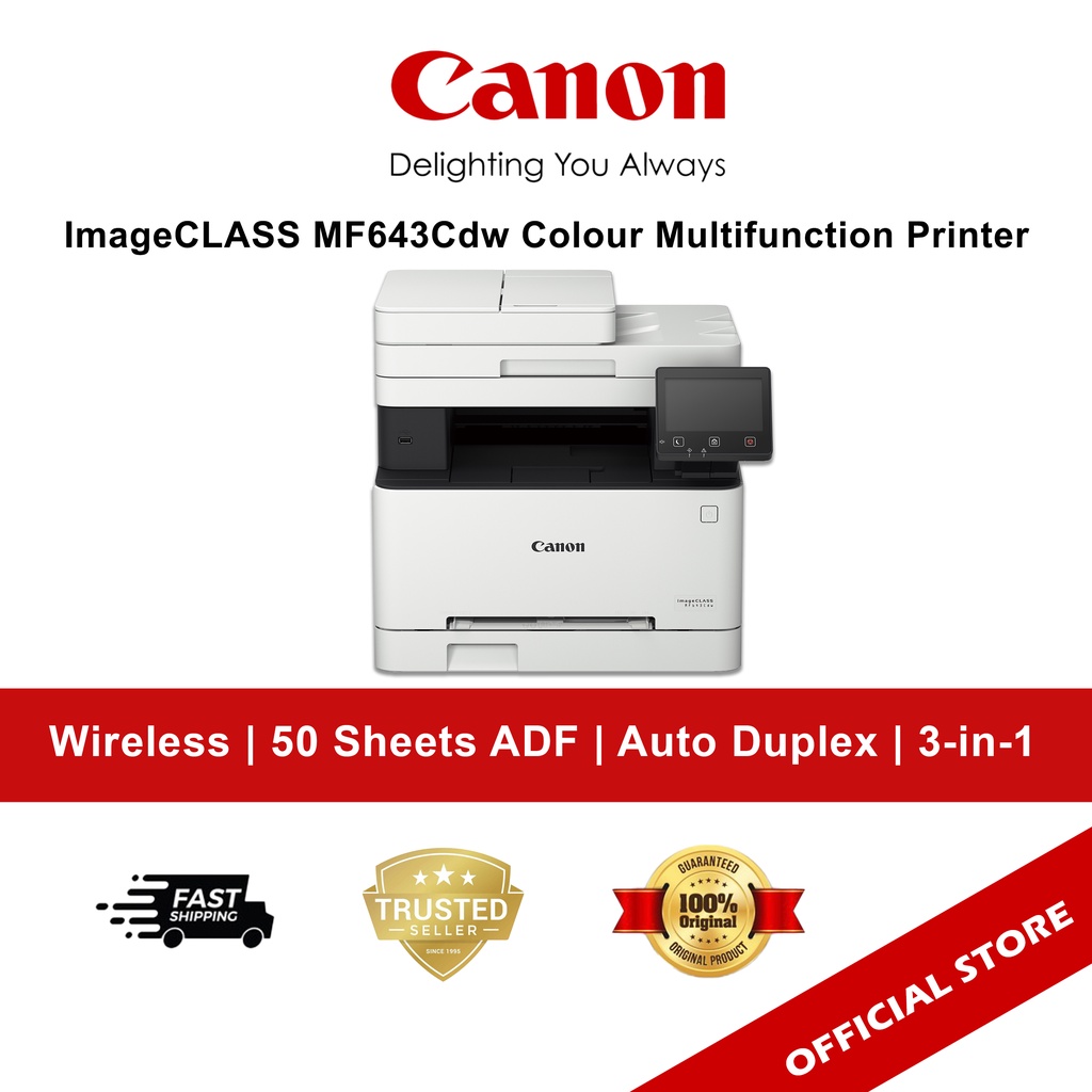Canon ImageCLASS MF643Cdw Colour Multi Function Laser Printer | Shopee ...