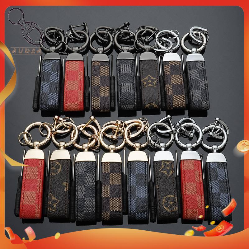 Light luxury ING & LV/car key ring pendant fashion brand old flower ...