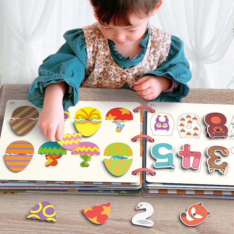 Ear Early Education Enlightenment Cartoon Sticker book Quiet busy ...