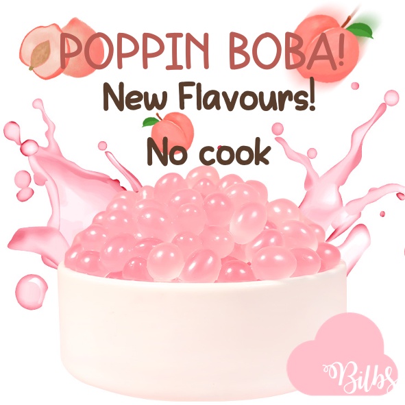 500g POPPING boba bubble tea pearl ready to eat! New Crunchy Chestnut ...