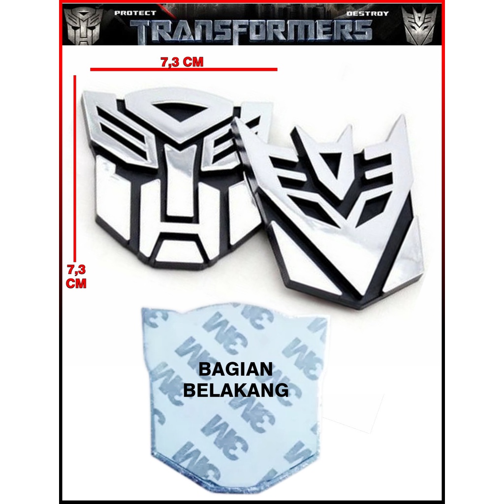 Transformers Car Motorcycle Autobot Decepticon Logo Emblem | Shopee ...