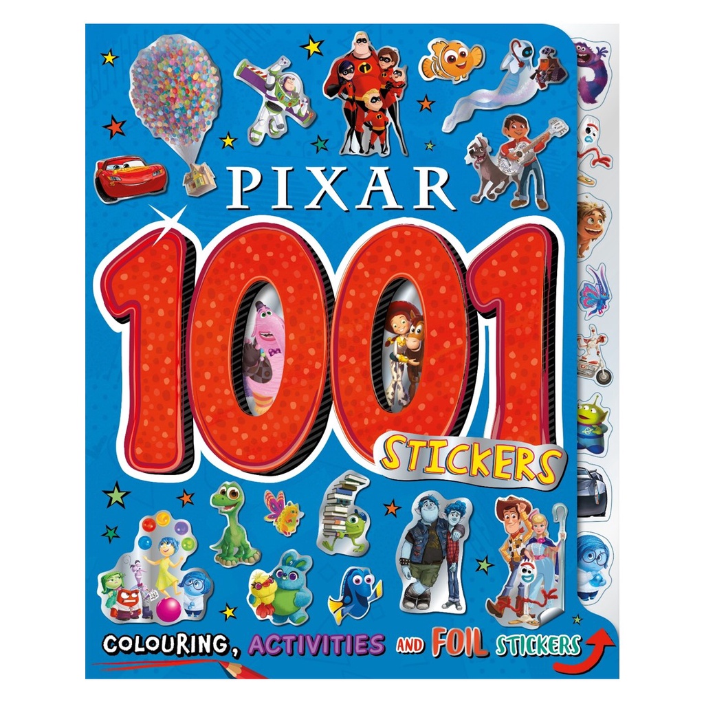Disney Pixar 1001 Stickers Book With Activities Colouring & Foil ...