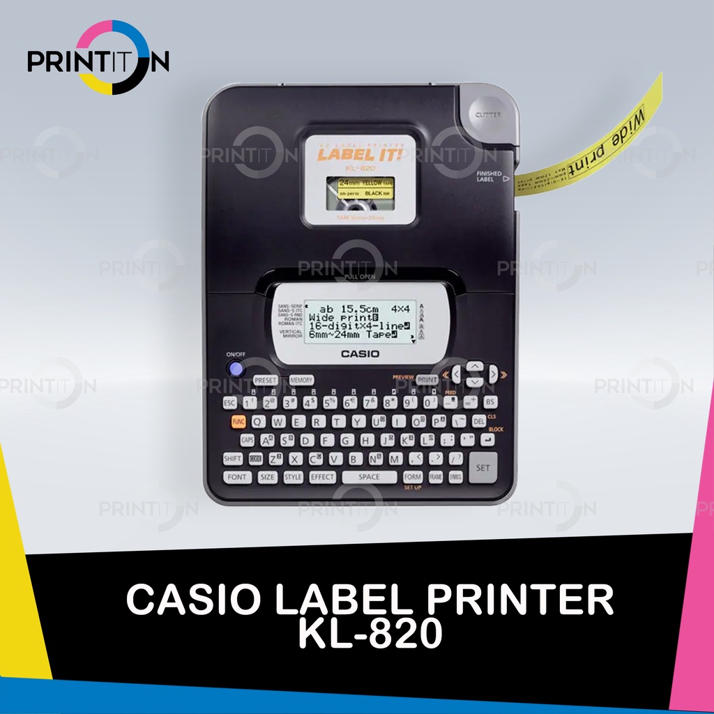 [Original] Casio EZ KL-820 KL 820 Label Printer | Shopee Singapore