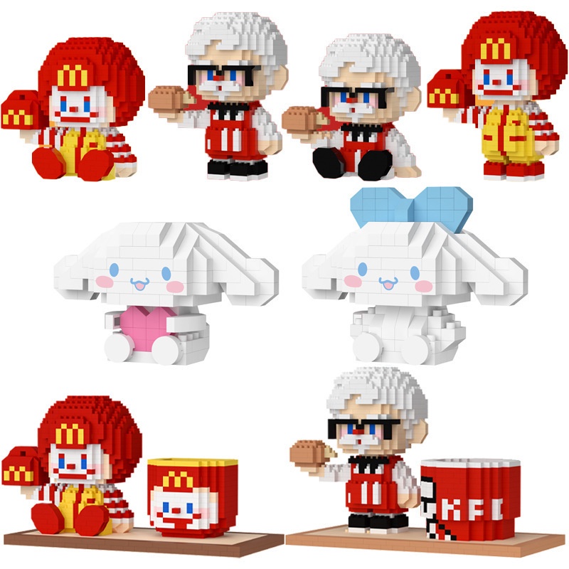 Assembly Model KFC - McDonald - Cinnamon Hapi Toys - Cute 3D puzzle toy ...
