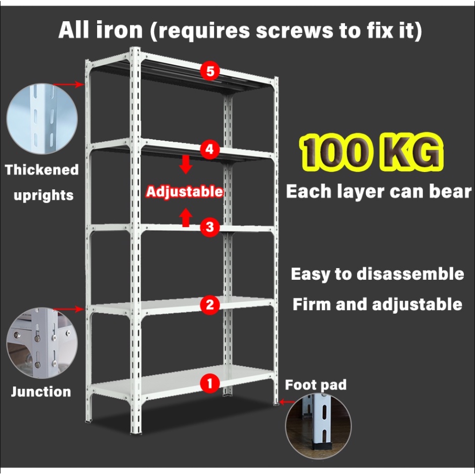 HDB Bomb Shelter Boltless Steel Shelf Rack Adjustable Shelf Kitchen ...