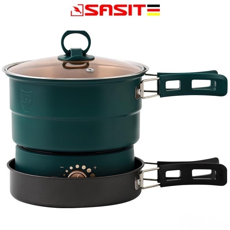 SASIT Portable Cooking Pot Stainless Steel Split Folding Electric Pot ...