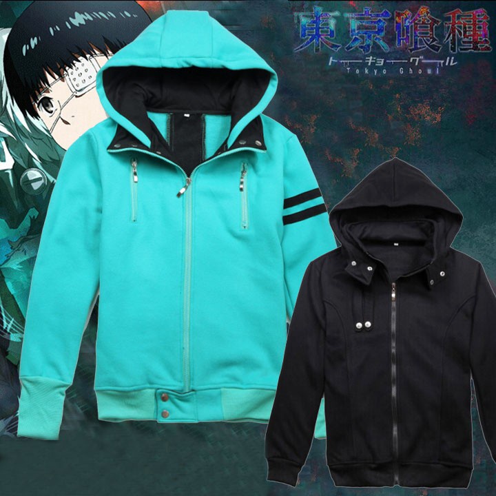 Tokyo Ghoul Kaneki Ken Hoodie Cosplay Costume Unisex Hooded Cardigan ...