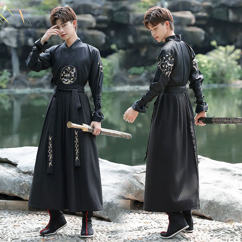 Hanfu Male Ancient Style Martial Arts Swordsman Men Summer Plus Size ...
