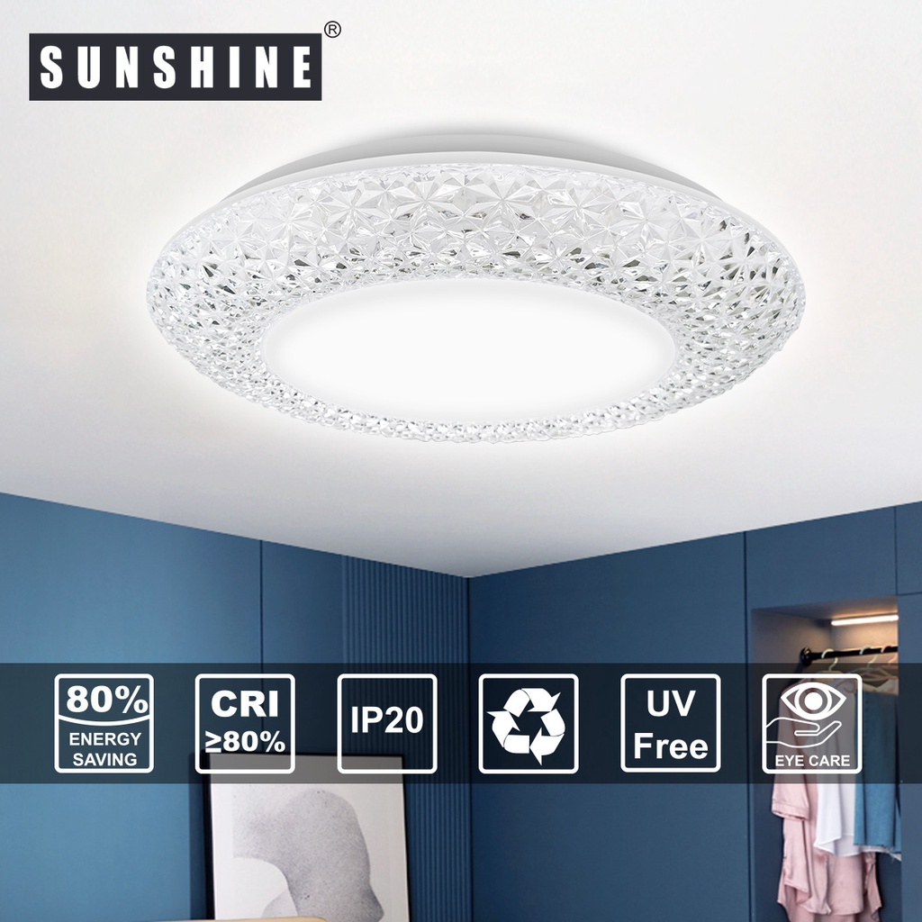 SUNSHINE T-TYPE LED Ceiling Light Tri-Color 3000K-6500K 45cm 36W Led ...
