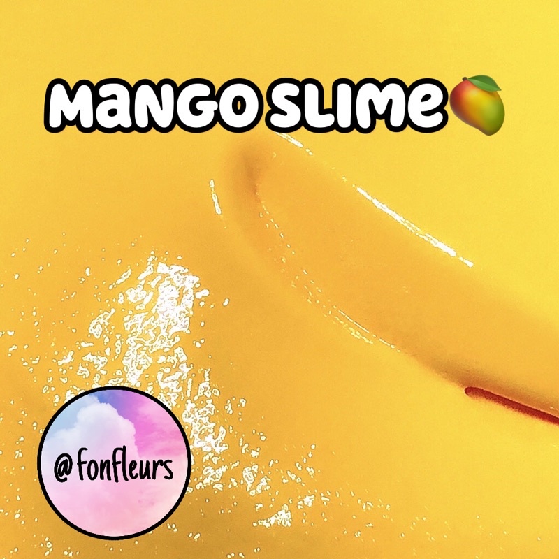 Fonfleurs SG Mango Fruit Glossy Slime Scented Yellow Orange 4oz ...