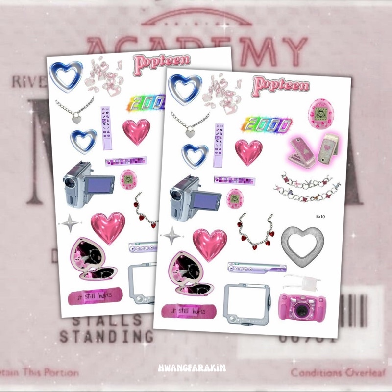 Mini STICKER DECO 4 Y2K NEW JEANS VIBES | Shopee Singapore