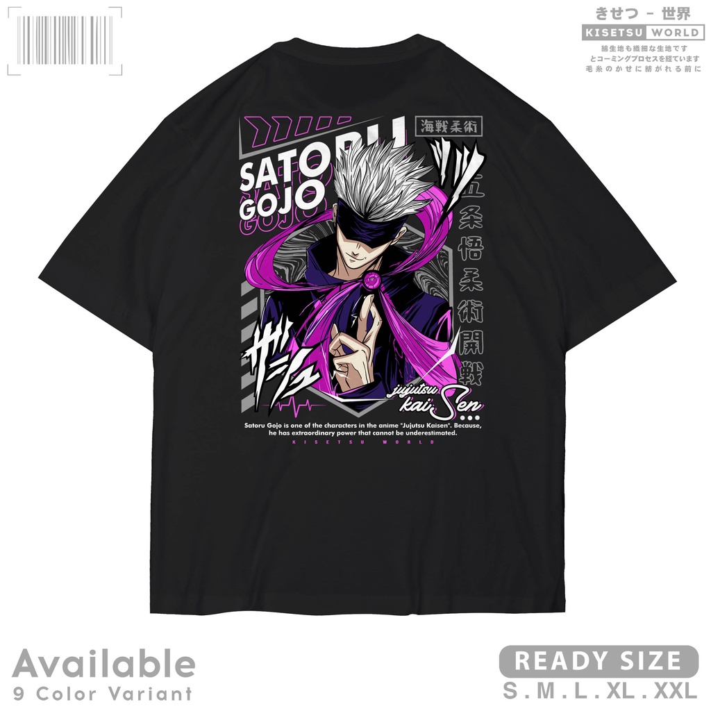 Jujutsu KAISEN GOJO SATORU GOJOU Anime T-Shirt - Japanese Waifu Manga ...