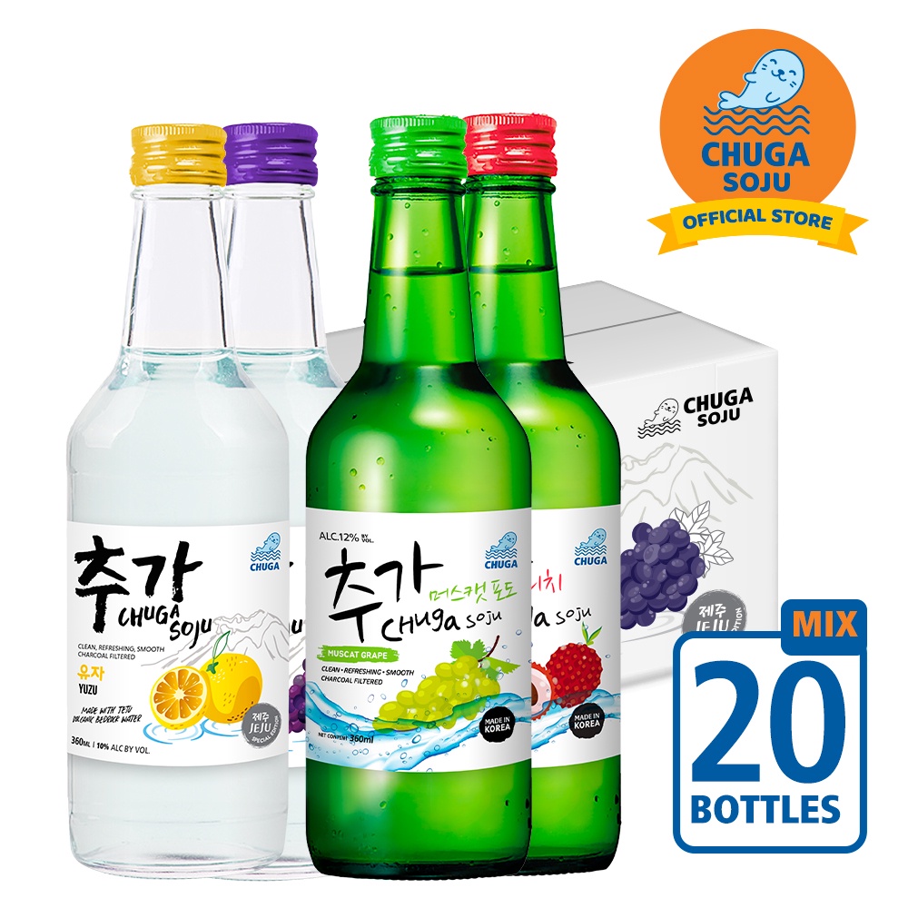Chuga Soju and Jeju Series - Mixed Carton Sale (20x360ml) | Shopee ...