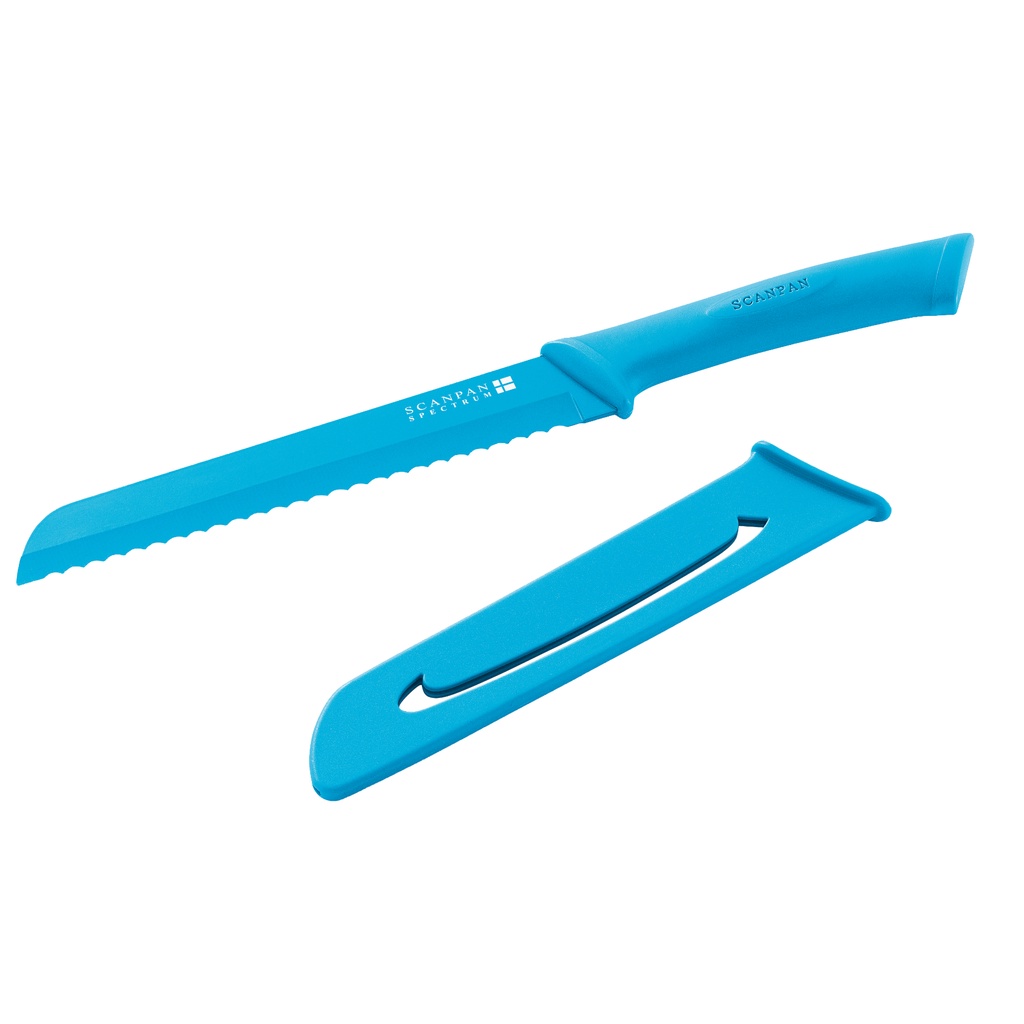 SCANPAN Spectrum 18cm Bread Knife with Sheath (5 Colours) | Shopee ...