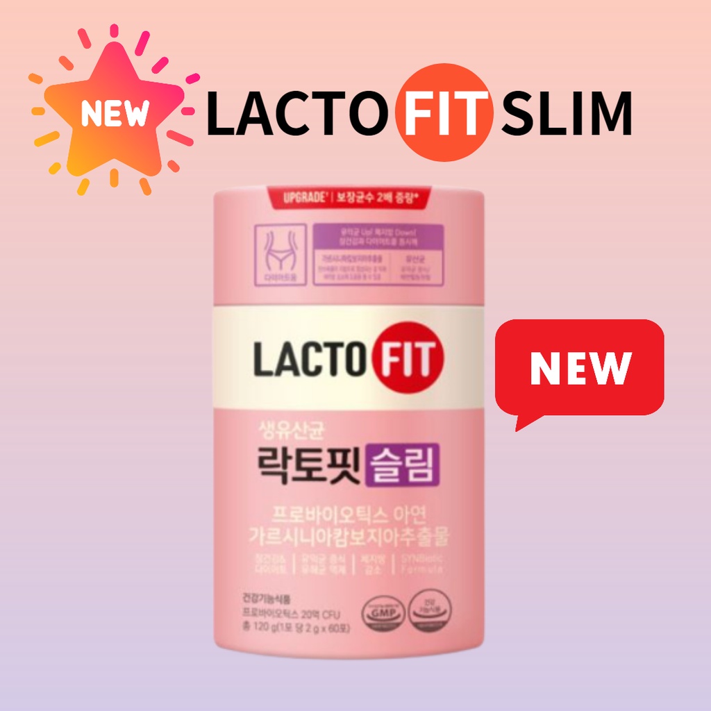 NEW LACTO FIT Probiotics Slim 60 Sachet lactofit korea 60 stick ...