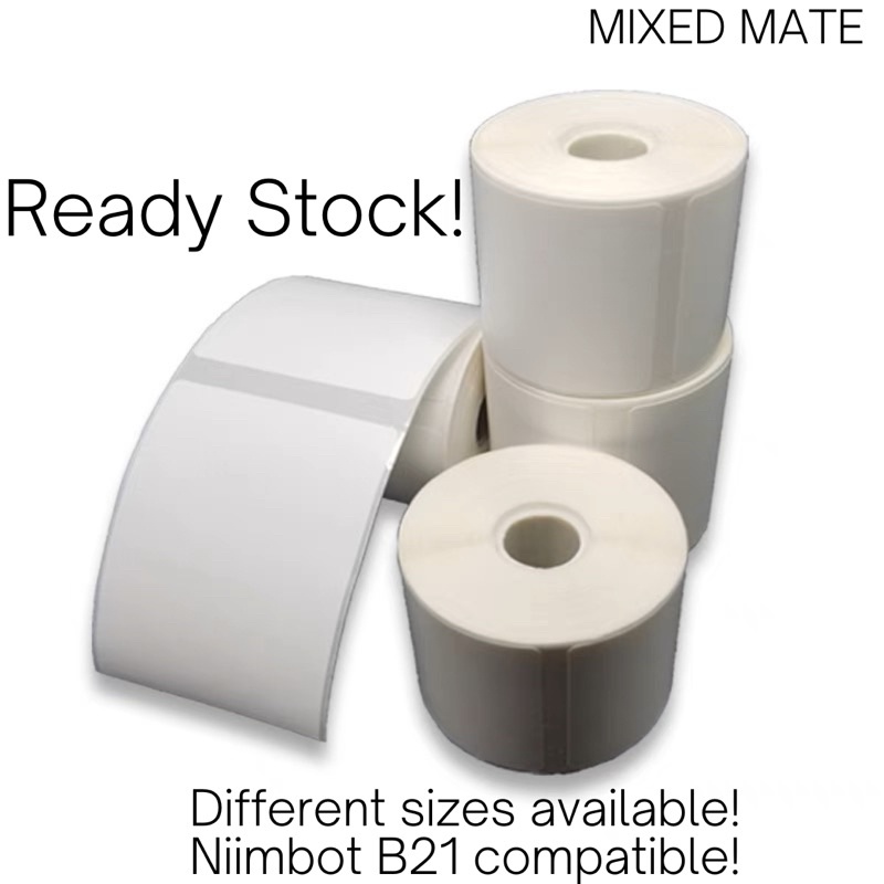 Niimbot B21 Thermal Waterproof Label Paper - Economical Pack | Shopee ...
