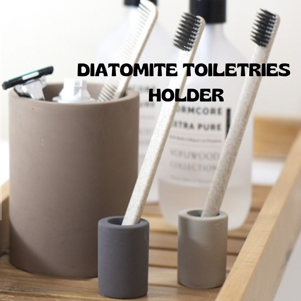 Diatomaceous Water-absorbing Toothbrush holder/ Quick-drying Toothbrush ...