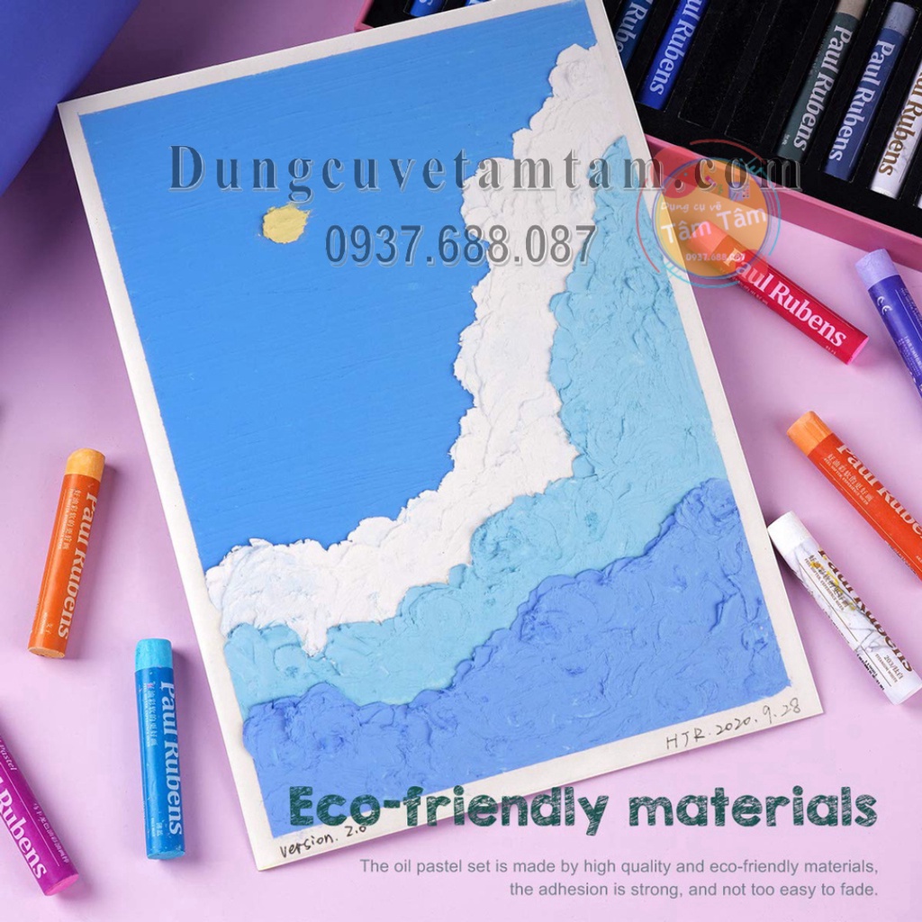 [ Tam Tam ] Oil Pastel Paper, Paul Rubens Wax drawing Paper, stack of ...