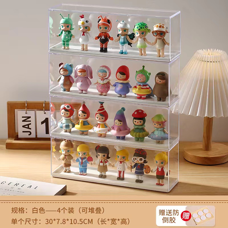 Display Cabinet Transparent Box Stackable Lego Popmart Molly Display ...