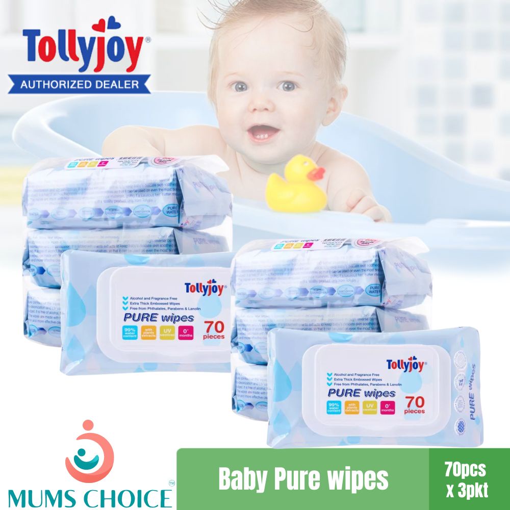 Tollyjoy Pure Wipes 70s x 3Pkt | Shopee Singapore