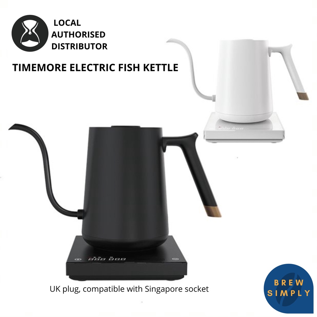 Timemore Fish Smart Electric Kettle 600/ 800ml for Pour Over Coffee (UK ...