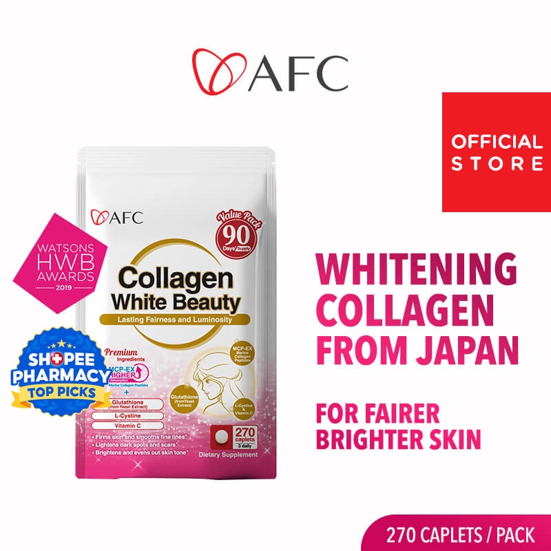 AFC Collagen White Beauty with Glutathione for Skin Whitening Fair ...