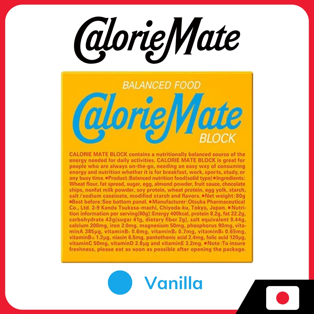 Calorie Mate Balanced Food Snack, Otsuka Japan, 5 Flavors, set of 5 ...