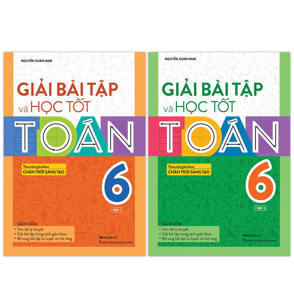 Combo book Solve exercises and study Math well for grade 6 (according ...