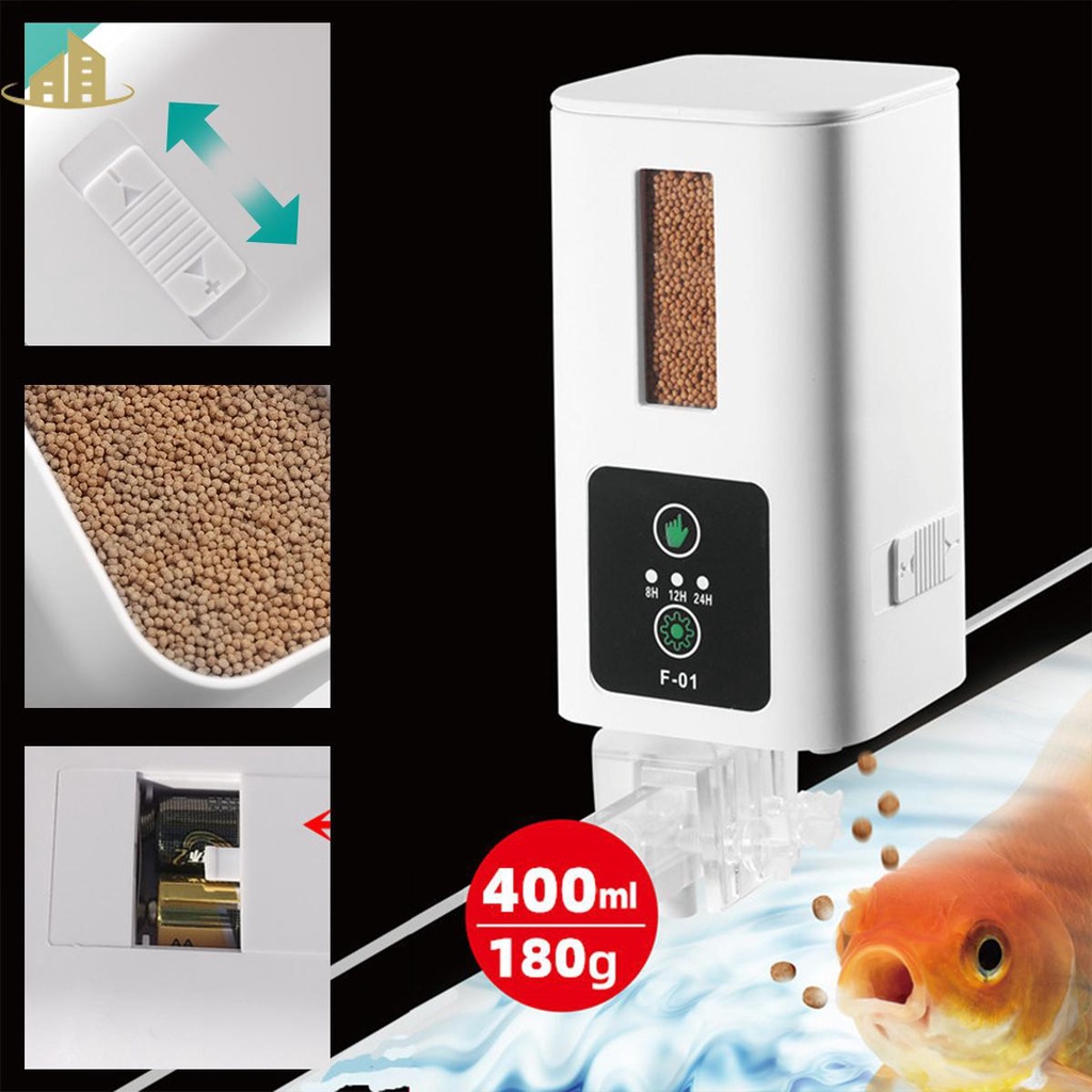 Automatic Fish Feeder Intelligent Aquarium Food Dispenser Reusable ...
