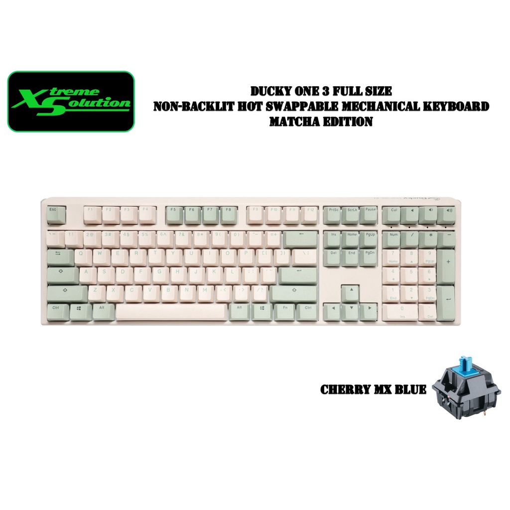 Ducky One 3 Matcha Edition - 108 Keys Hotswappable Mechanical Keyboard ...