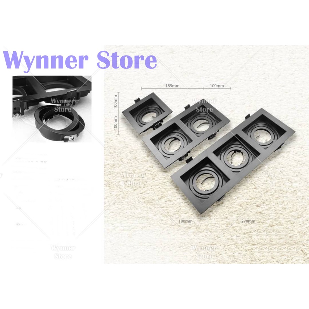 Designer Lighting Eyeball Casing Single Double Triple Full Black ...