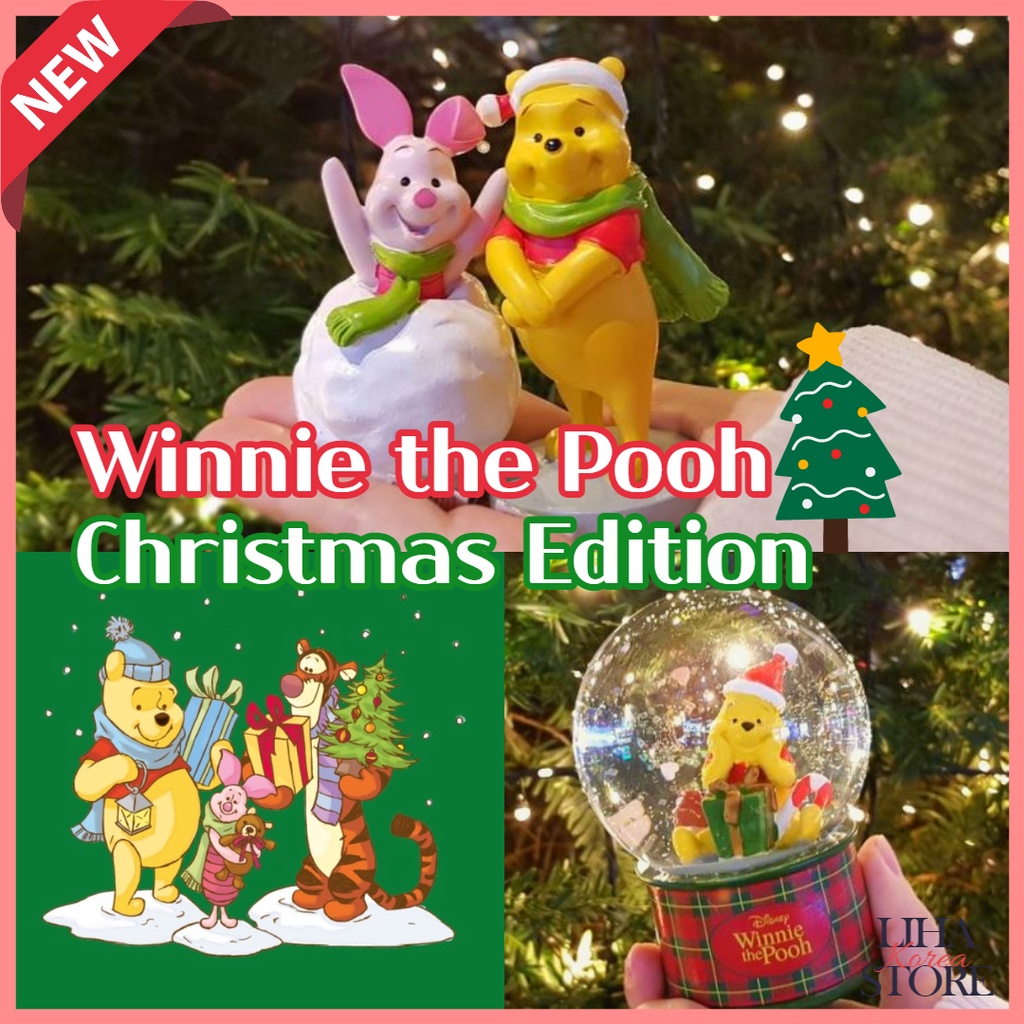 Christmas limited edition Disney Winnie the Pooh Snowball Water Ball ...