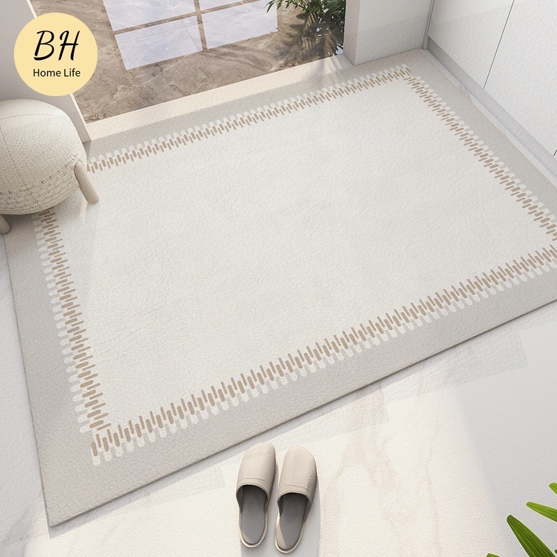 [BH] Japan Plain Thin Pvc Floor Mat Non Slip Entrance Door Mat Dust ...